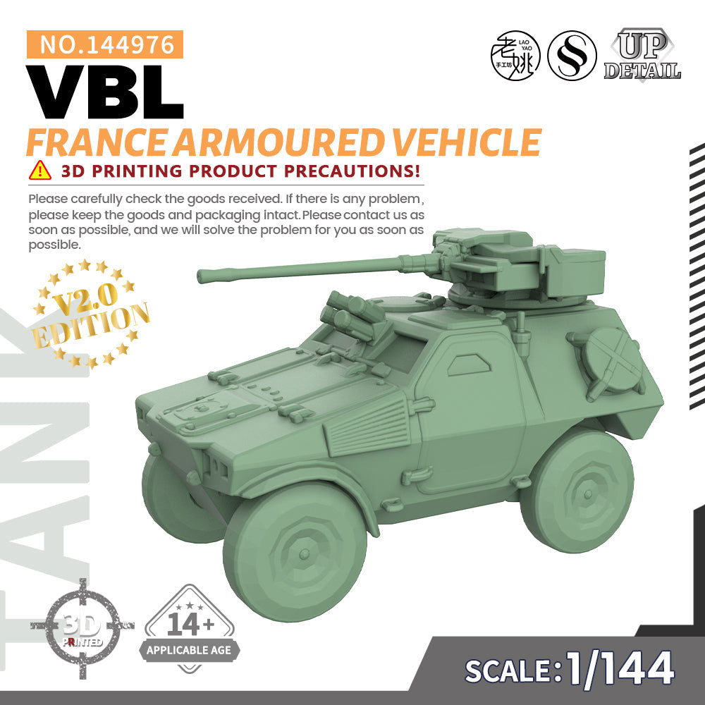 SSMODEL 976 Military Model Kit France VBL Armoured Vehicle – ssmodel