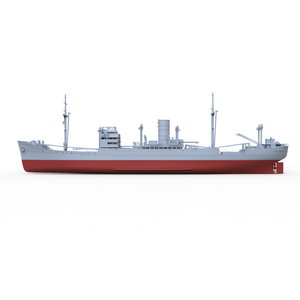 SSMODEL 723S Military Model Kit German Goldenfels Cargo Ship Full Hull ...