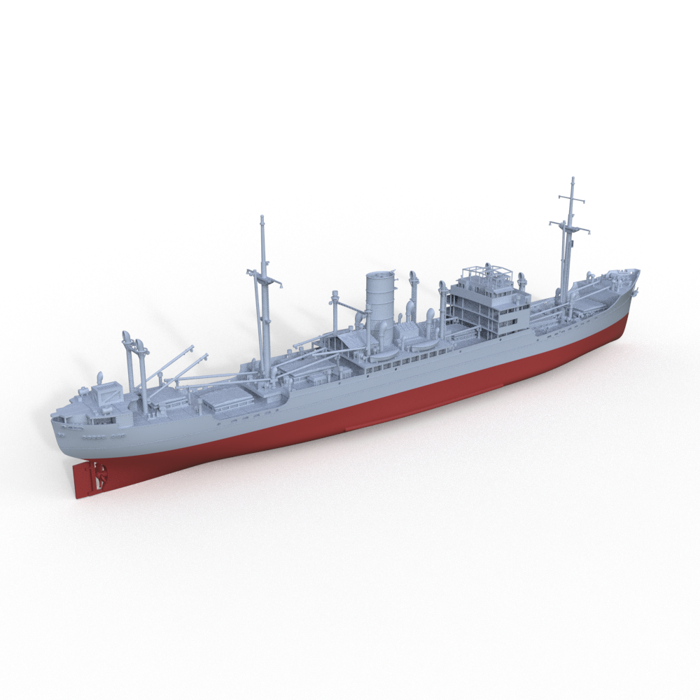 SSMODEL 723S Military Model Kit German Goldenfels Cargo Ship Full Hull ...