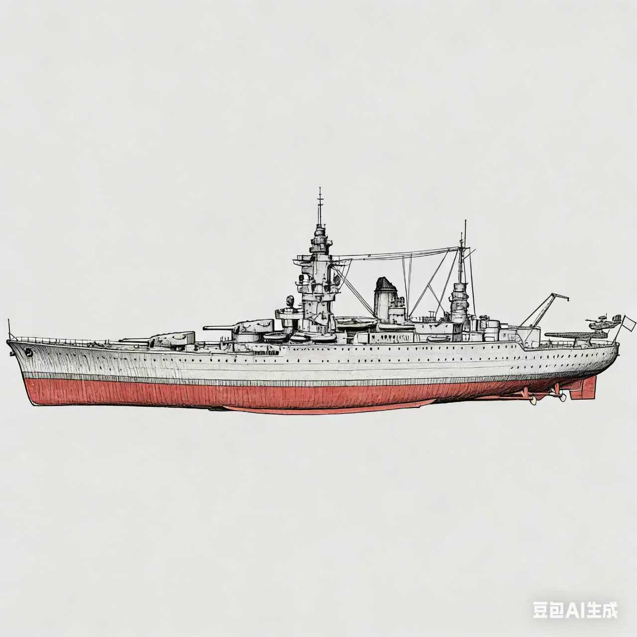 SSC143 Military Model NMF Dunkerque Class Dunkerque Battleship Water L ...