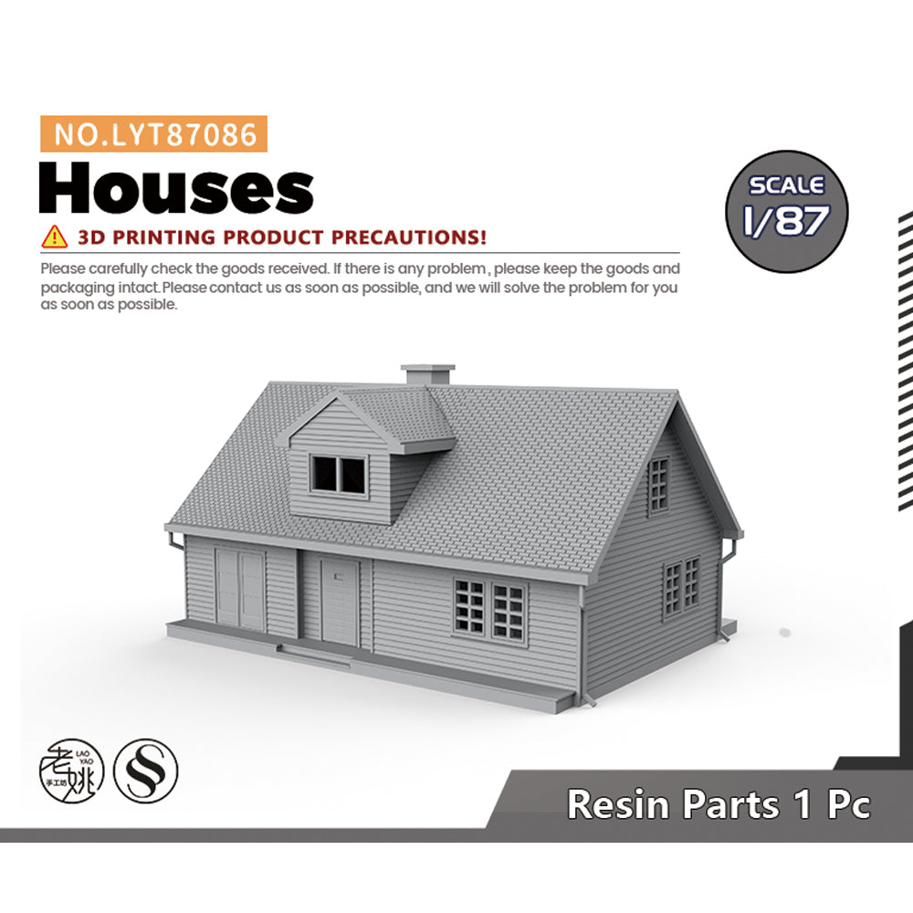 Yao's Studio LYT086 Houses HO/OO/Z/N/TT Railroad Miniature Diorama Hou ...